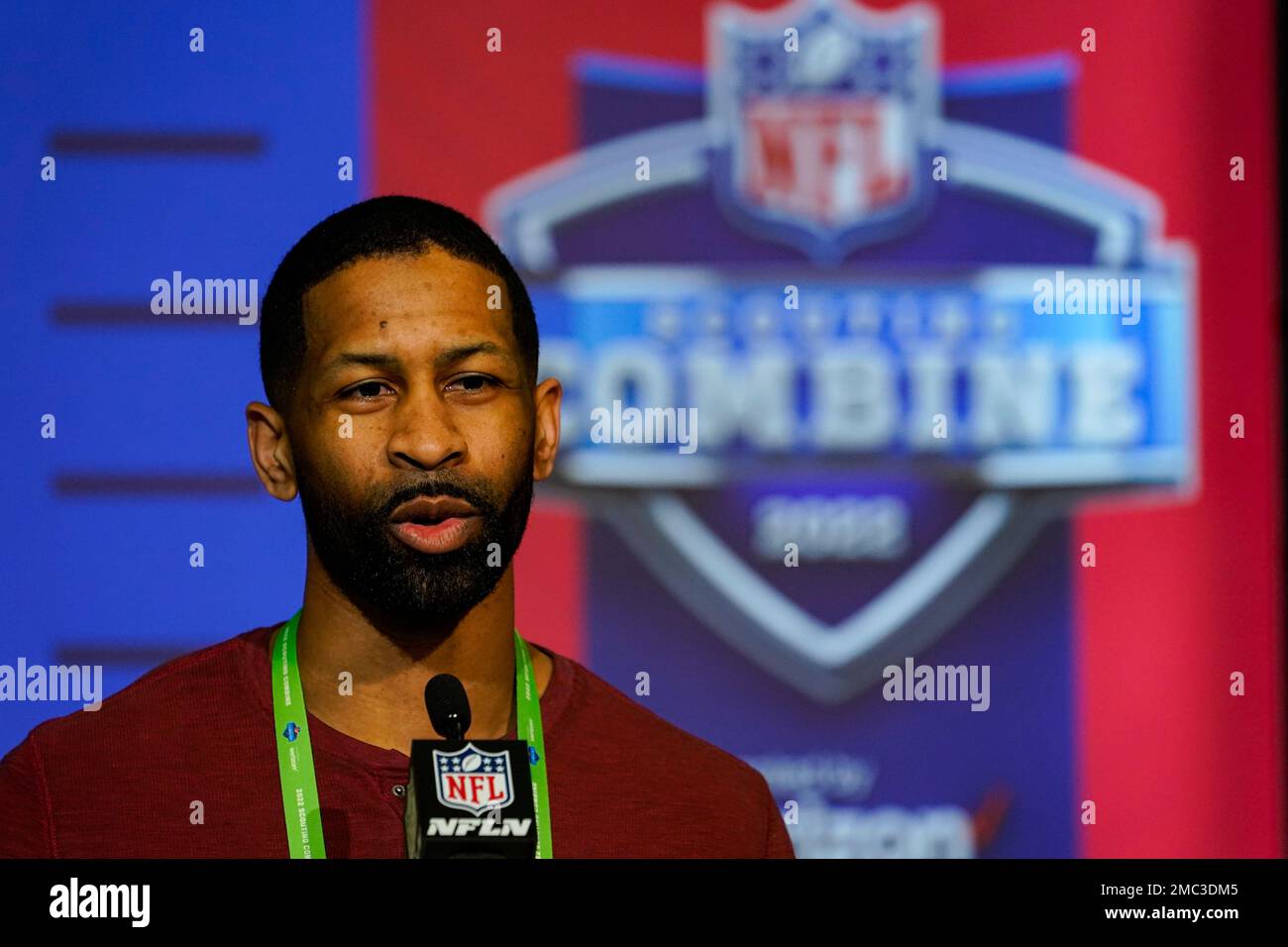 Cleveland Browns general manager Andrew Berry speaks during a press ...