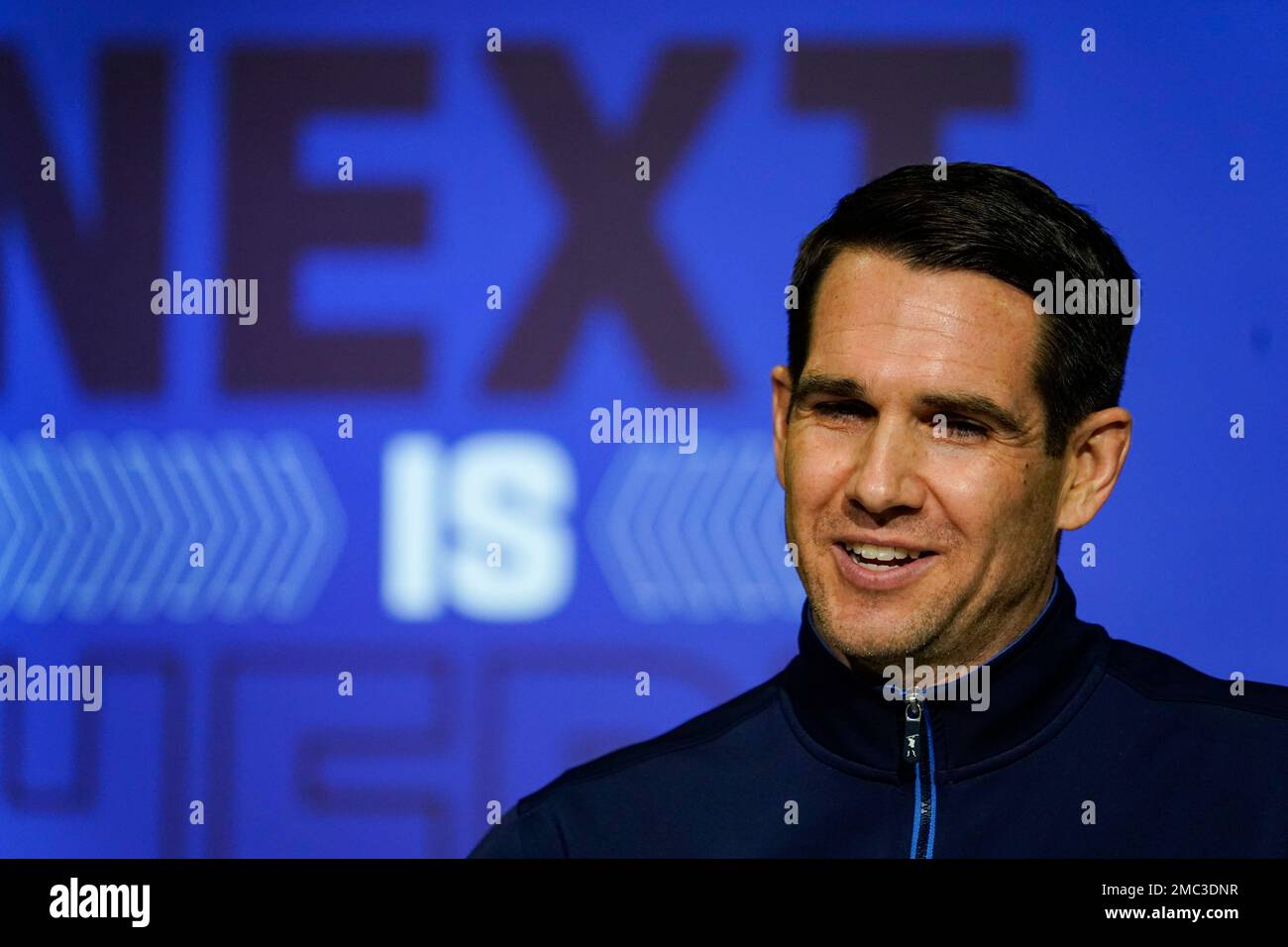 New York Giants general manager Joe Schoen speaks during a press ...