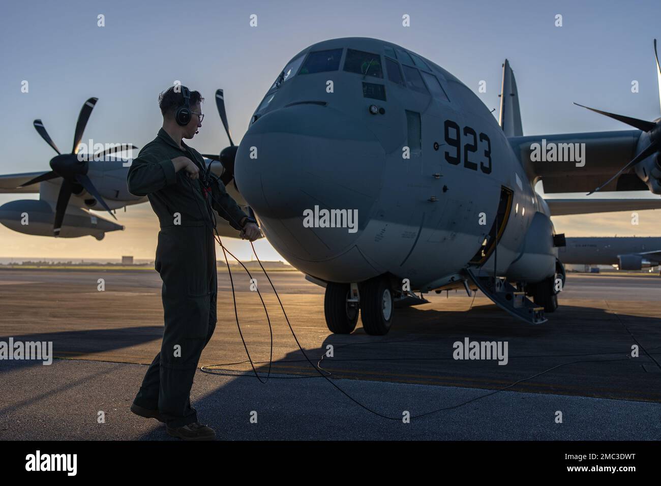U.S. Marine Corps Cpl. Benjamin Reinhardt, a loadmaster with Marine ...