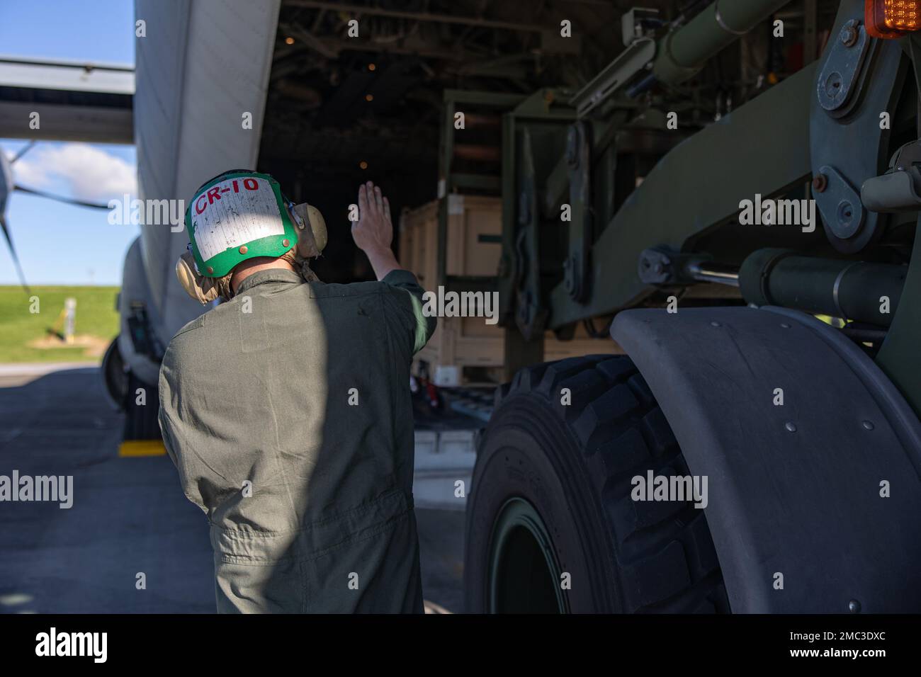 U.S. Marine Corps Cpl. Daniel Nielsen, a loadmaster with Marine Aerial ...