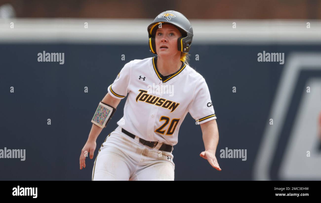 Towson's Nicole Kidwiler runs the bases against Virginia during an NCAA ...
