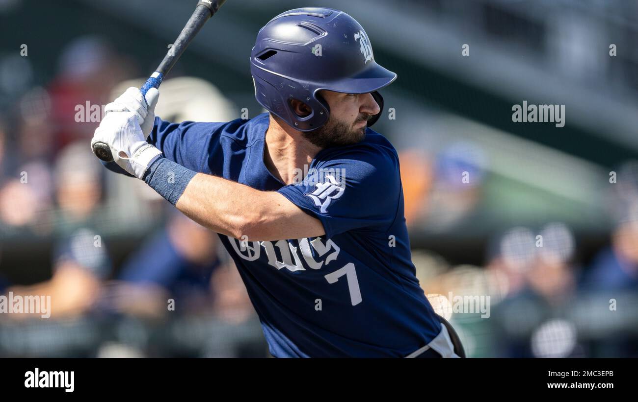 Rice infielder Austin Bulman goes to bat against Texas during an NCAA ...