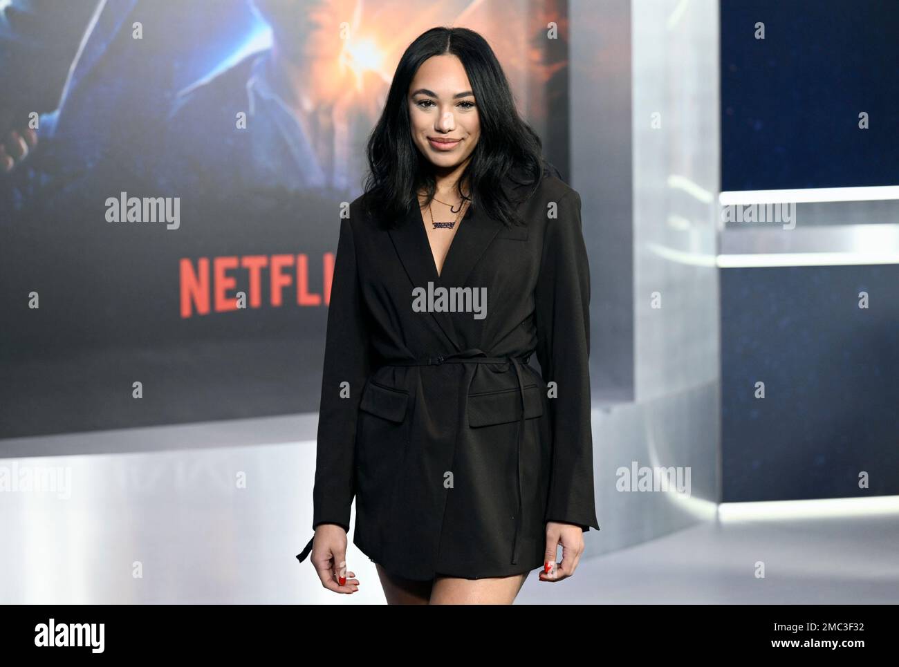 Jazmyn Smith attends the world premiere of "The Adam Project" at Alice ...