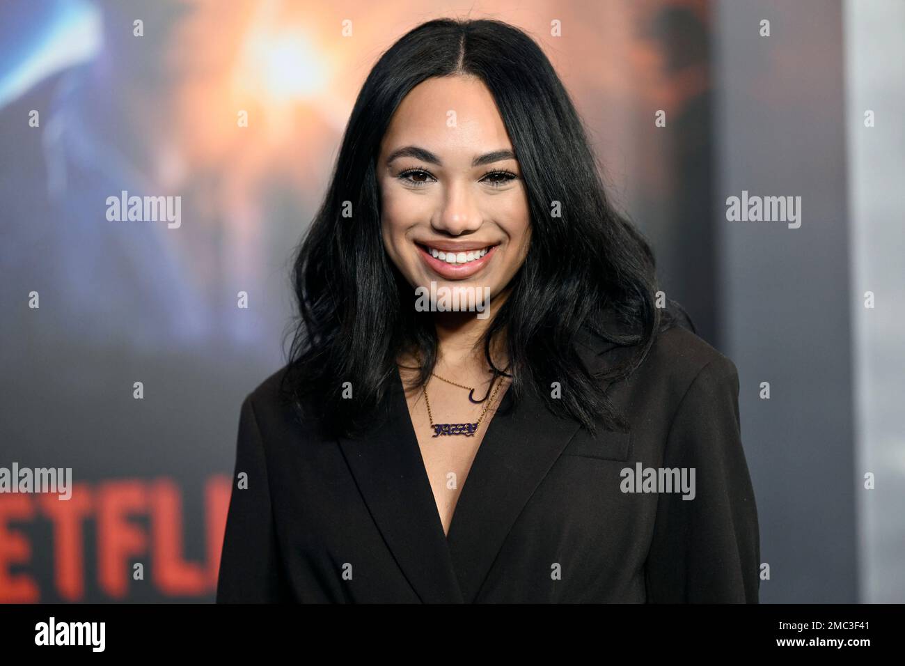 Jazmyn Smith attends the world premiere of "The Adam Project" at Alice ...