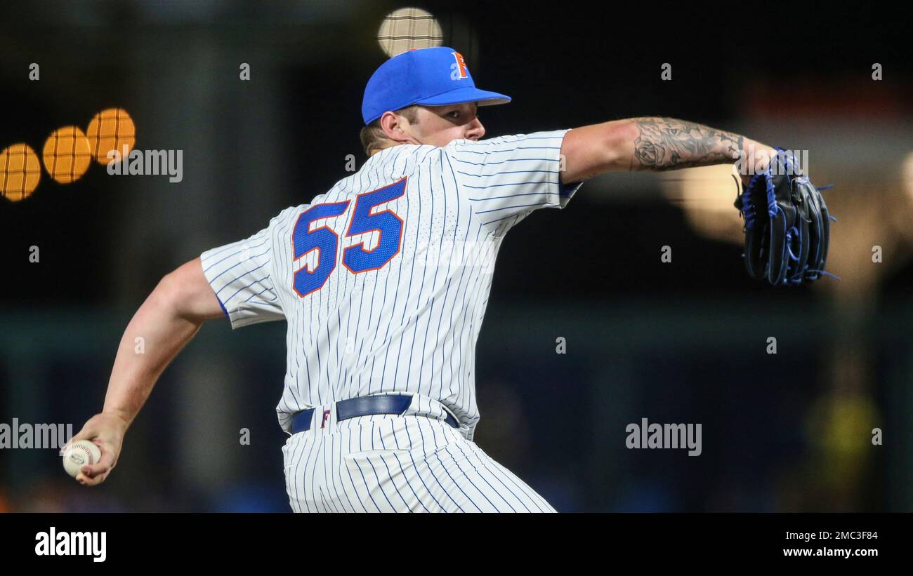 Florida pitcher Philip Abner (55) throws a pitch during an NCAA ...