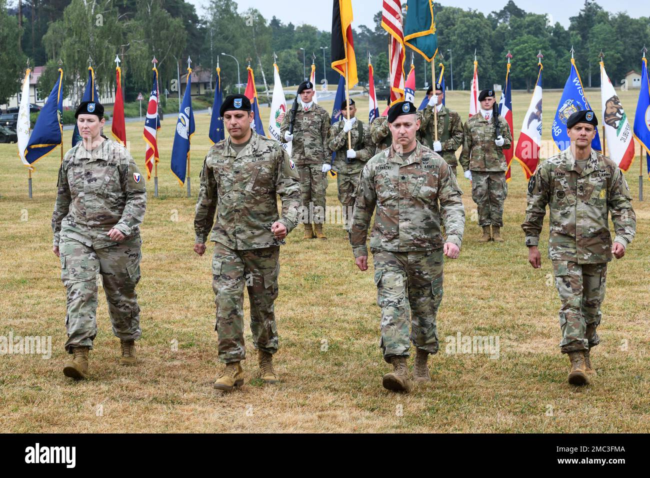 From left to right: Lt. Col. Rebecca Milkowski-Gerdelman, Col. Brad ...