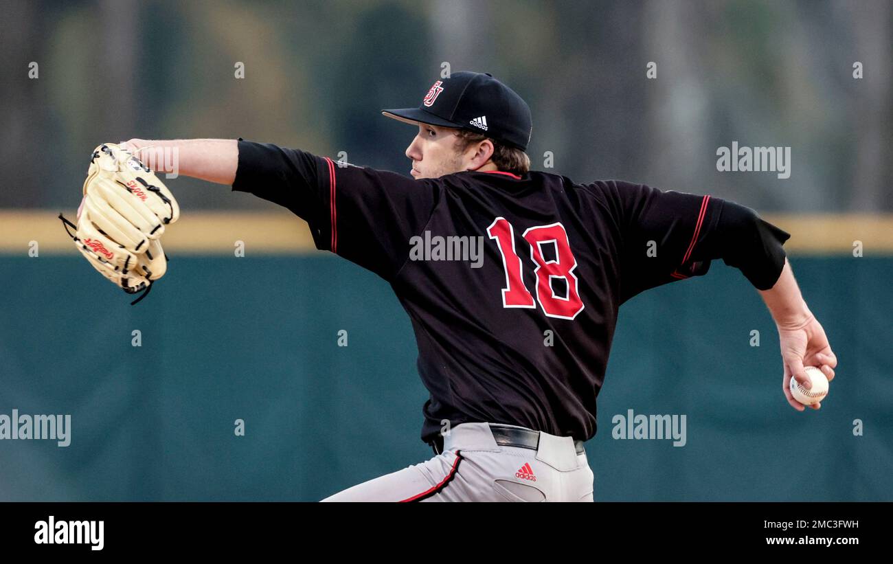 Arkansas St. pitcher Will Nash (18) throws a pitch during an NCAA ...