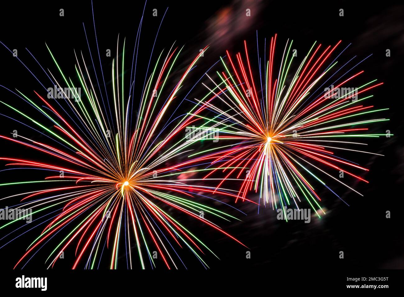 a stunning glowing firework show Stock Photo - Alamy