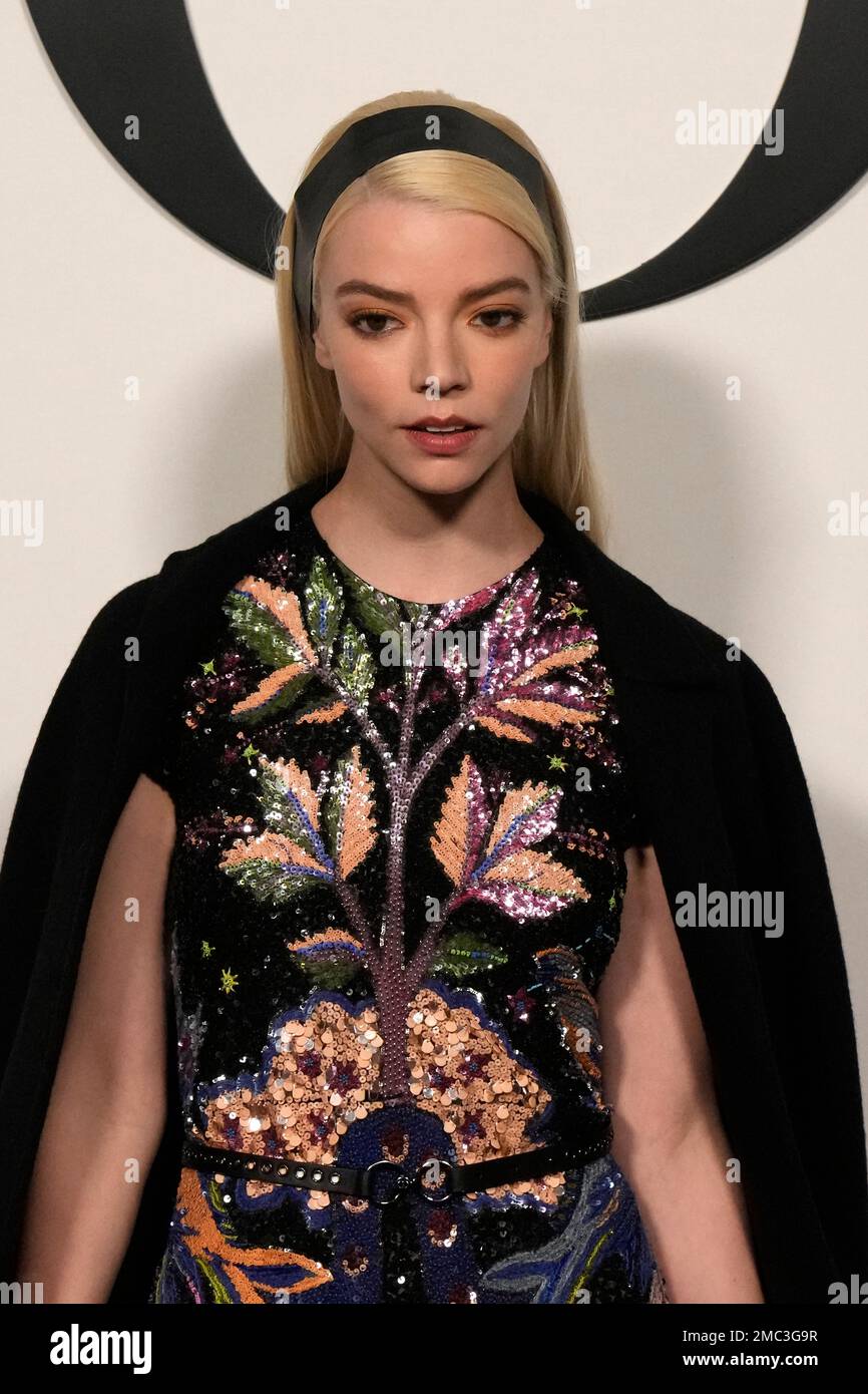 Anya Taylor-Joy poses during a photo call before the Dior Ready To Wear ...