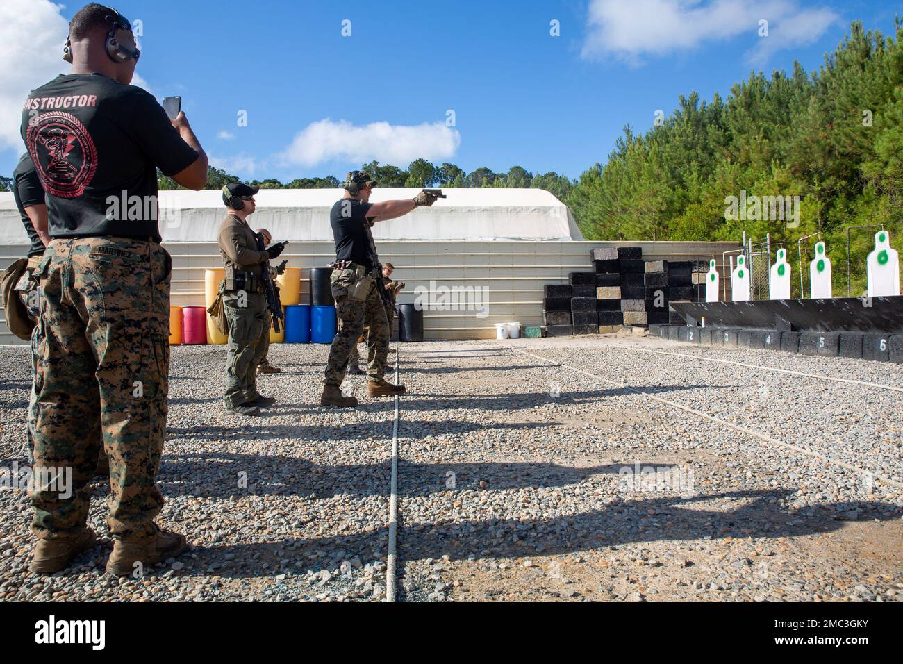 Sgt. Cooper Dine, a close-quarters battle (CQB) instructor with ...