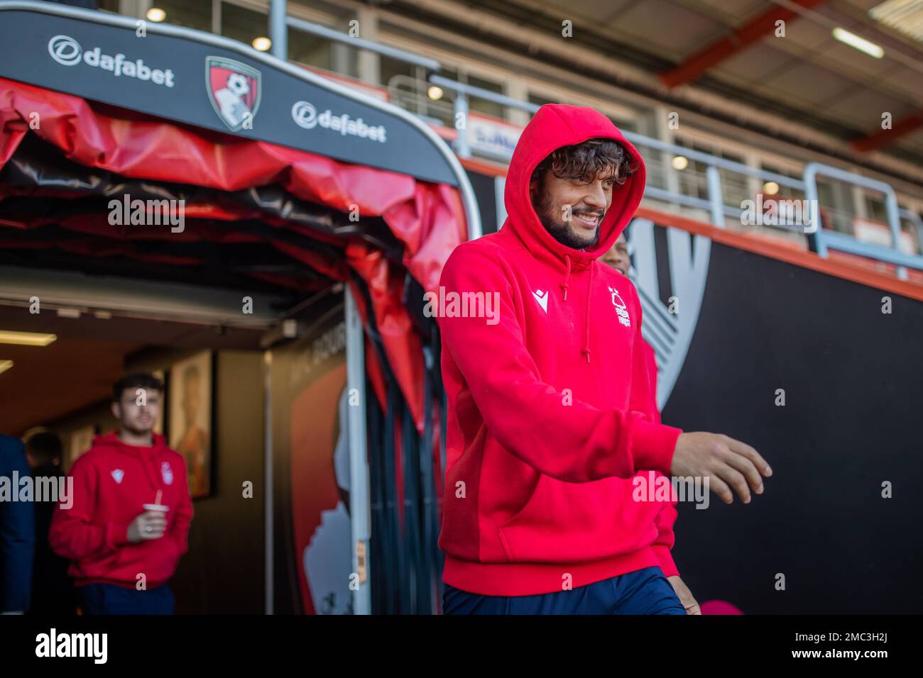 Gustavo Scarpa #31 of Nottingham Forest arrives before the Premier ...