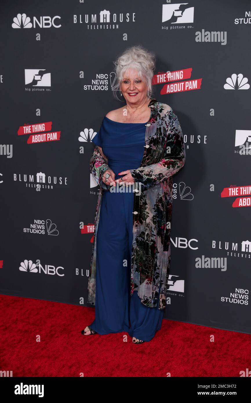 Suanne Spoke attends a red carpet event for "The Thing About Pam" at ...