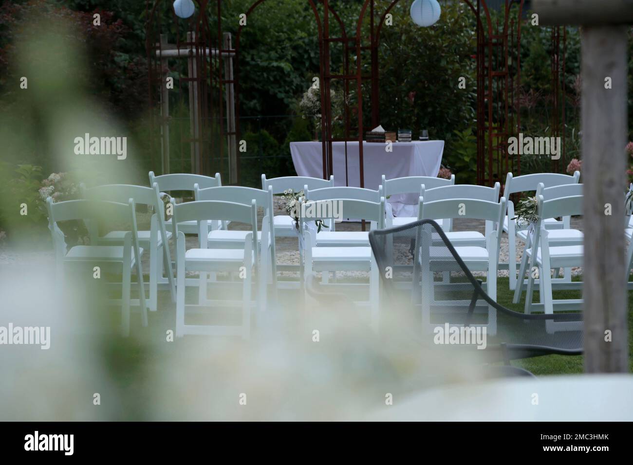 Wedding Background Image, Summer Celebration Outdoors Stock Photo - Alamy