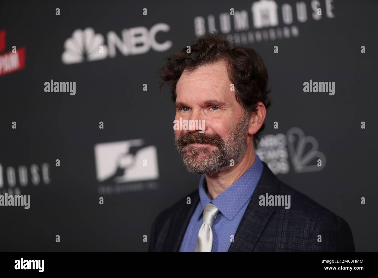 Sean Bridgers attends a red carpet event for "The Thing About Pam" at ...