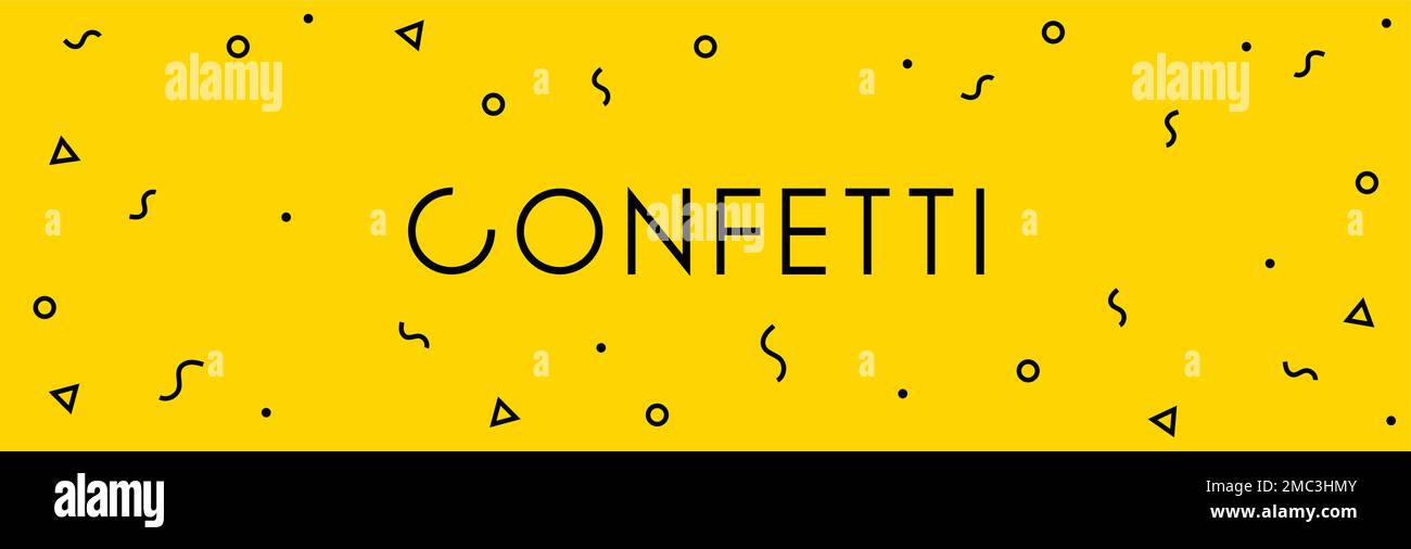 Vector minimal geometric pattern memphis retro style circle confetti ...