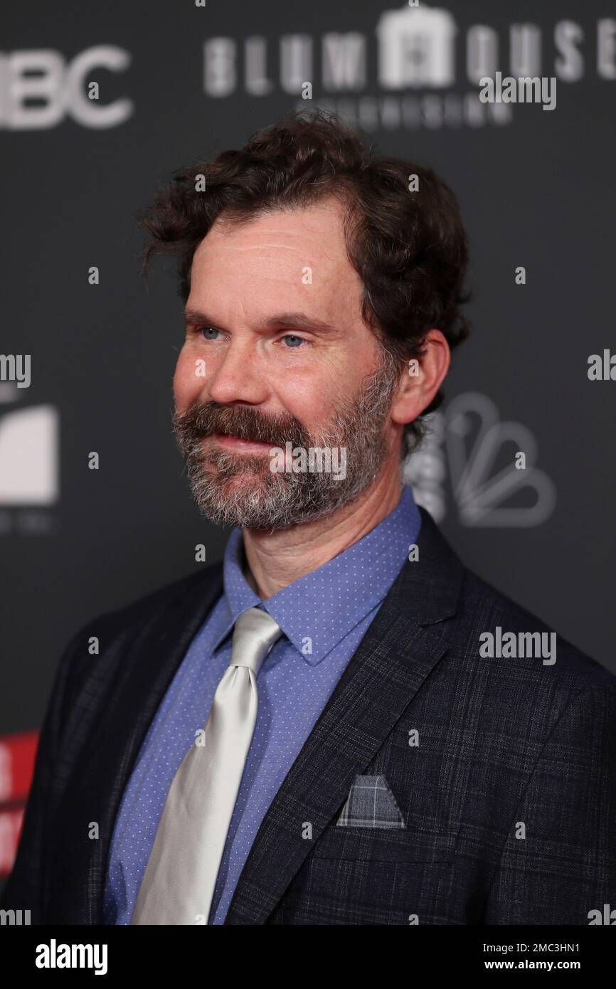 Sean Bridgers attends a red carpet event for "The Thing About Pam" at ...