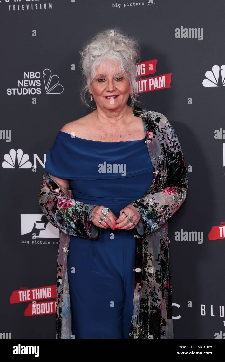 Suanne Spoke attends a red carpet event for "The Thing About Pam" at ...