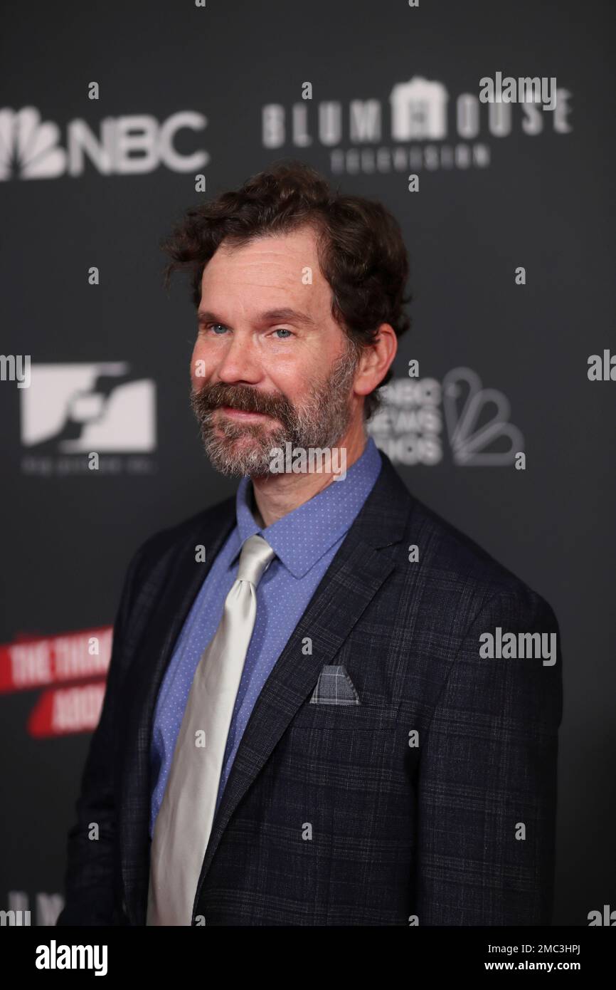 Sean Bridgers attends a red carpet event for "The Thing About Pam" at ...