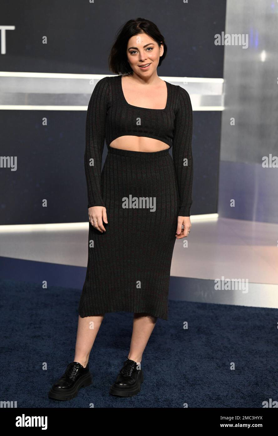 Krysta Rodriguez attends the world premiere of "The Adam Project" at ...