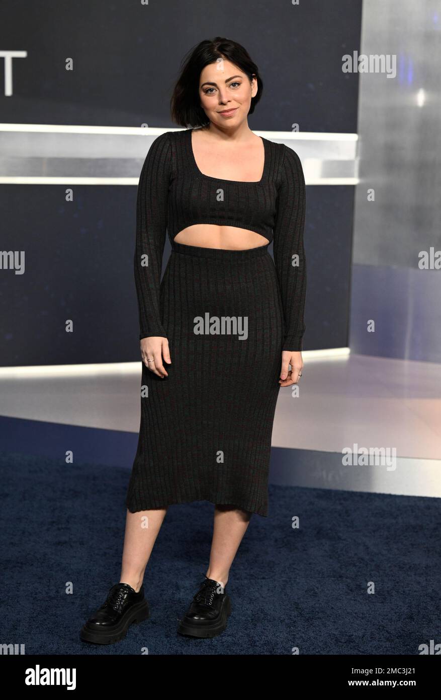 Krysta Rodriguez attends the world premiere of "The Adam Project" at ...