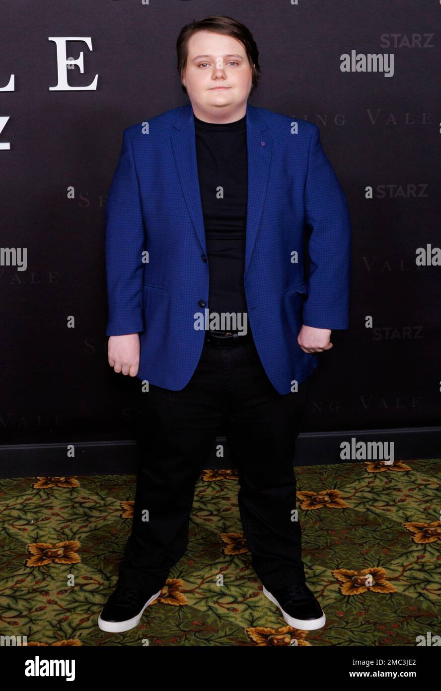 Dylan Gage arrives at the premiere of "Shining Vale" on Monday, Feb. 28 ...
