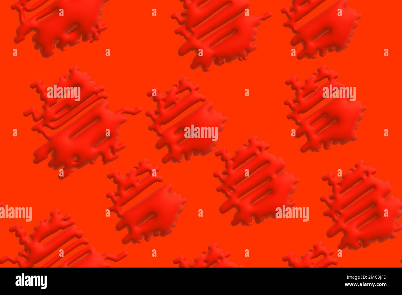 Abstract Red Scribble Transparent Seamless 3D Pattern Stock Photo - Alamy