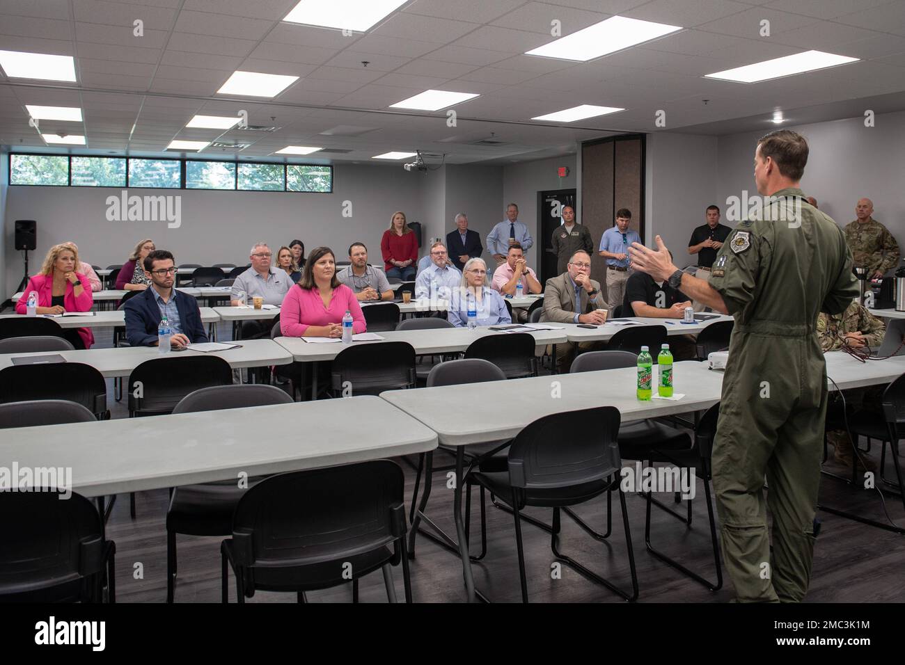 Col. Russ Cook, 23rd Wing commander, welcomes new honorary commanders ...