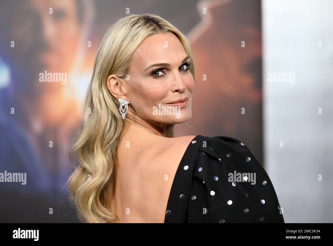 Actor Molly Sims attends the world premiere of "The Adam Project" at ...