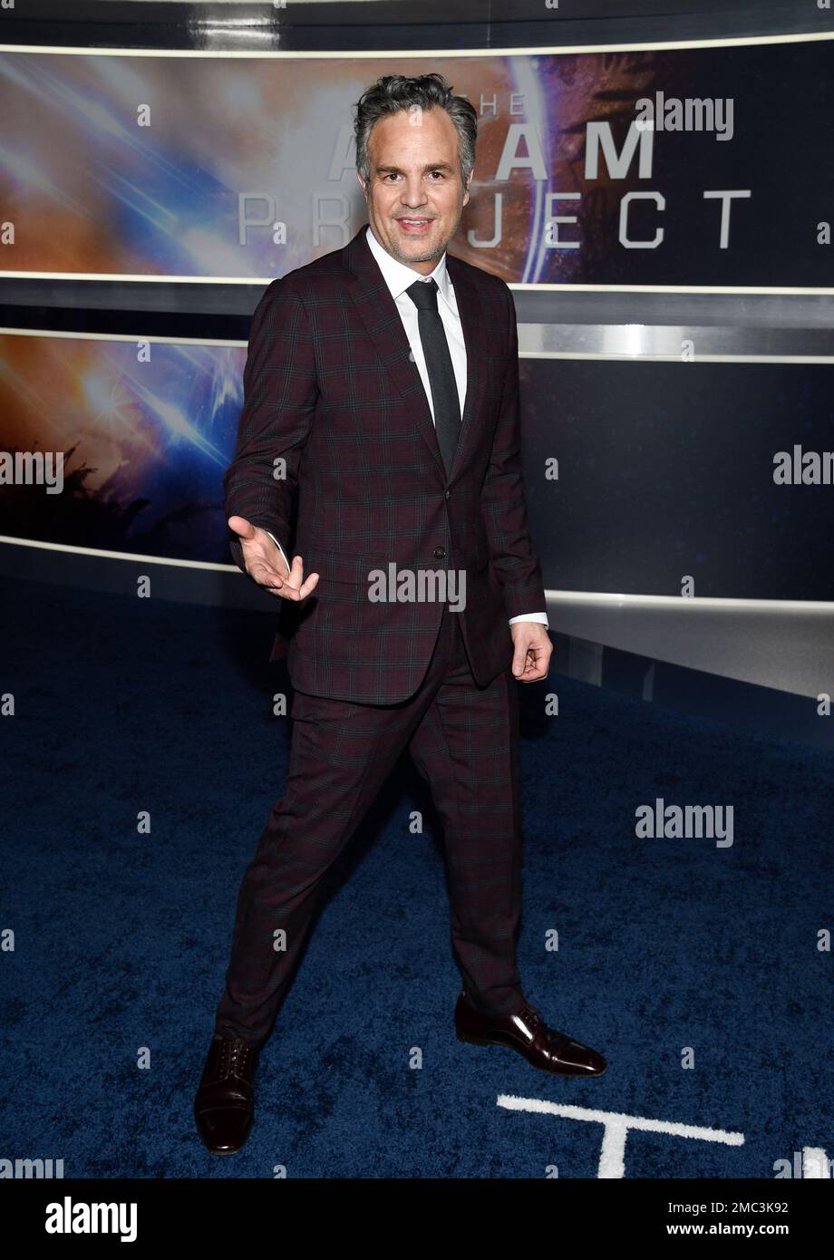 Actor Mark Ruffalo attends the world premiere of "The Adam Project" at ...