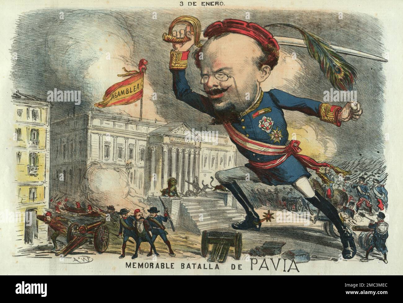 ?Memorable batalla de Pavía?, ?La Madeja política?, 24 de enero de 1874 ...