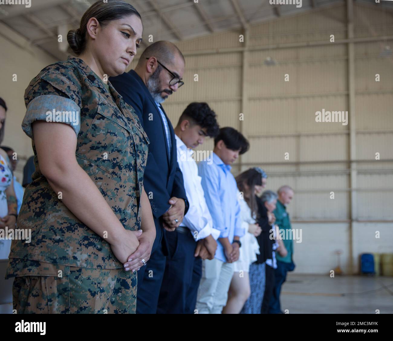 U.S. Marine Corps Master Sgt. Maribel Valdez, administrative chief ...