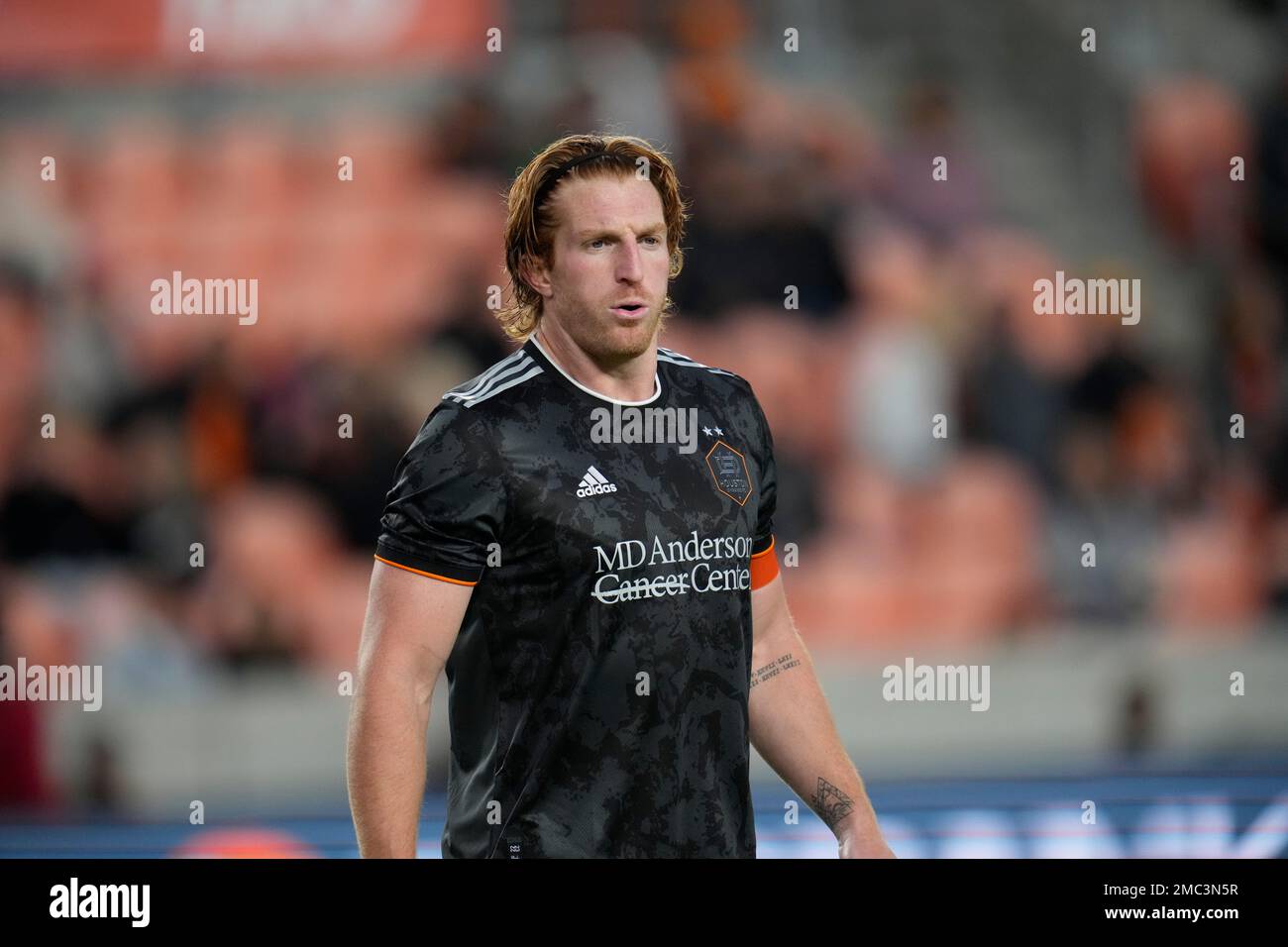 Houston Dynamo defenseman Tim Parker (5) during an MLS soccer match ...