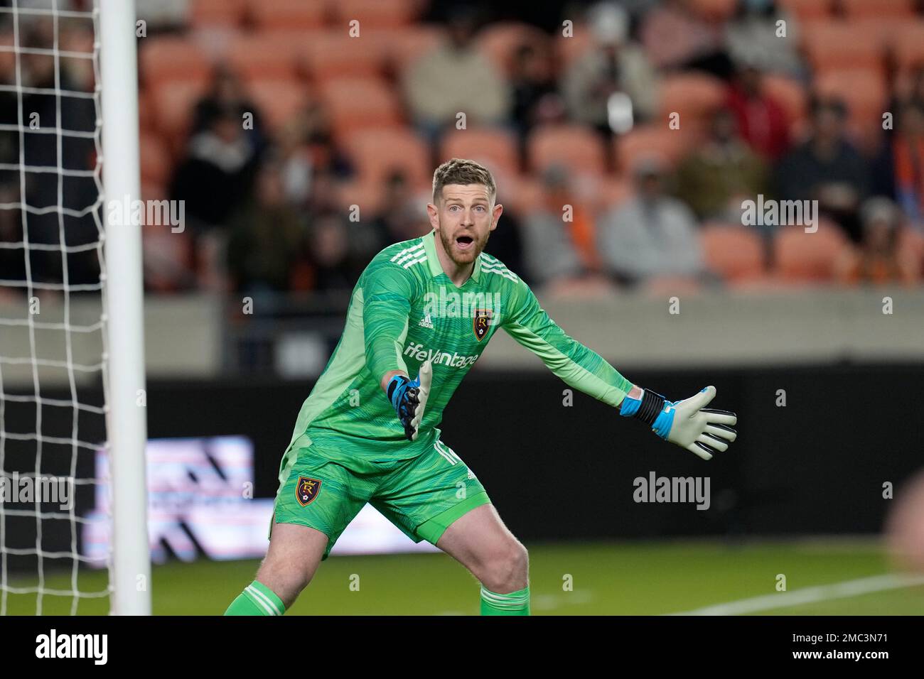 Real Salt Lake goalie Zac MacMath (18) during an MLS soccer match ...