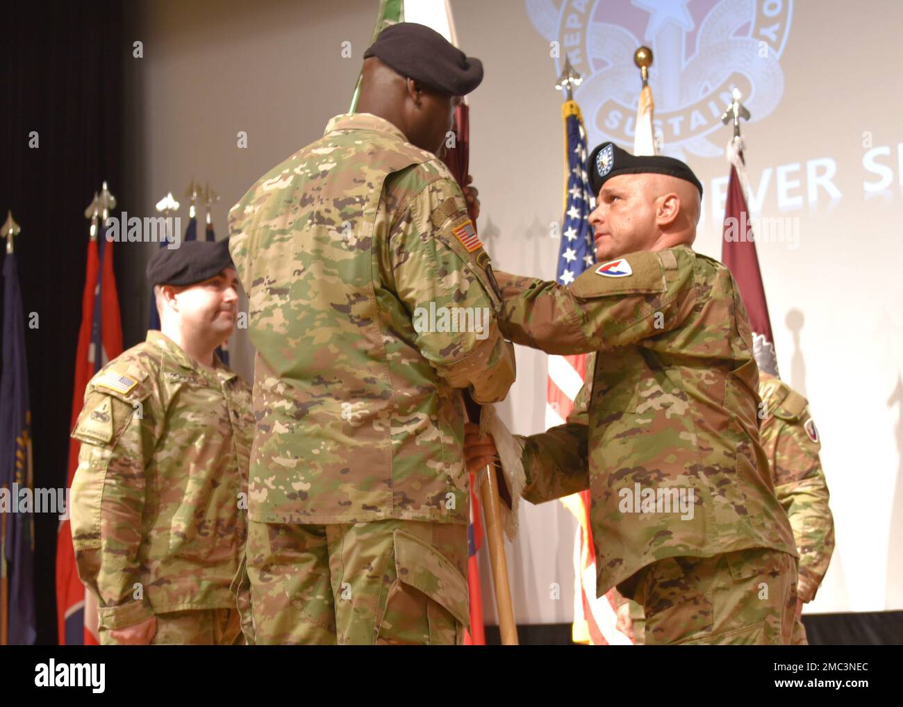 U.S. Army Medical Materiel Center-Korea outgoing commander Lt. Col ...