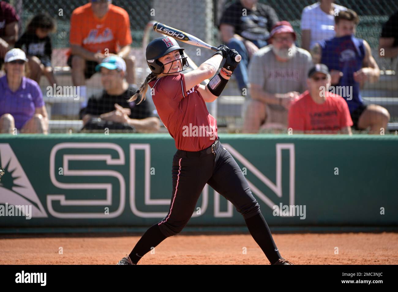Harvard's Teagan Shaw (11) during an NCAA softball game against Marist ...