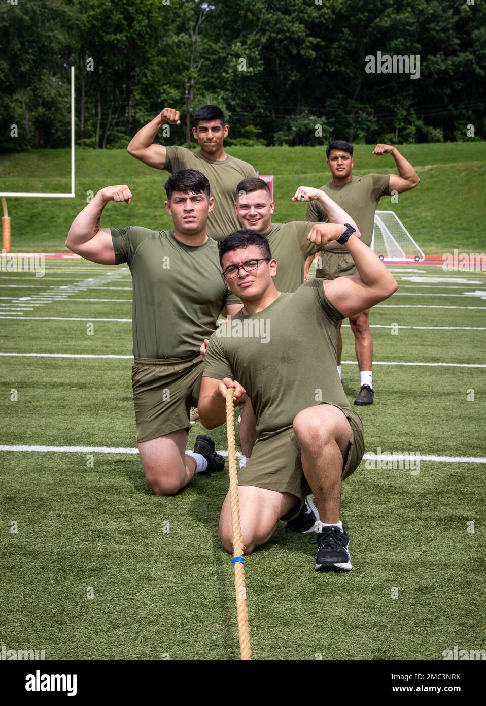 U.S. Marines with Security Battalion participate in a tug-of-war ...