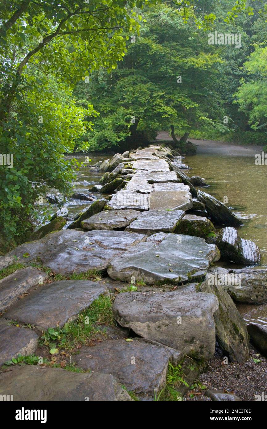 Tarr steps river crossing on exmoor, somerset Stock Photo - Alamy