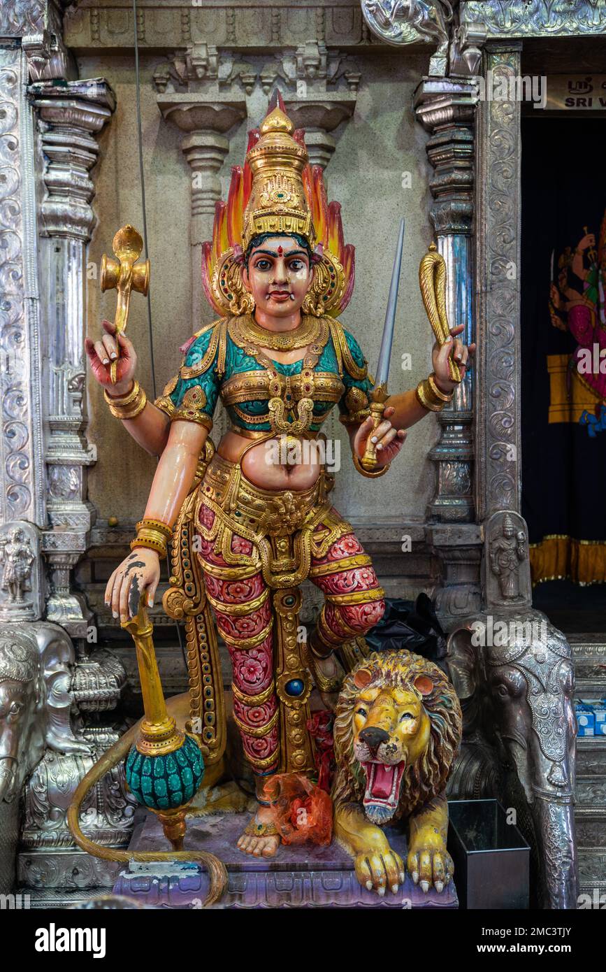 Hindu temple in Singapore Mali Amman Stock Photo - Alamy