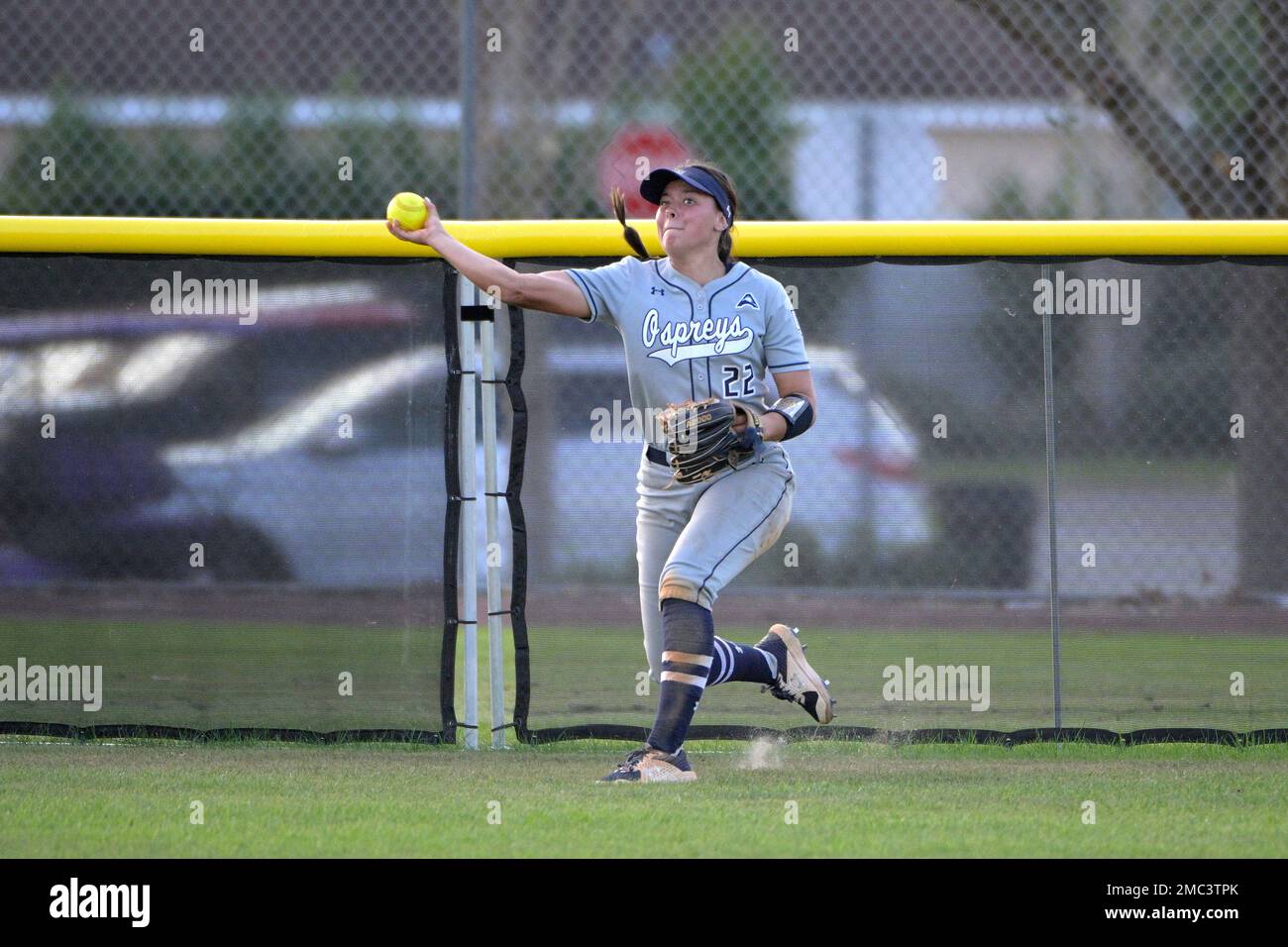 North Florida outfielder Kayla Harper (22) during an NCAA softball game ...