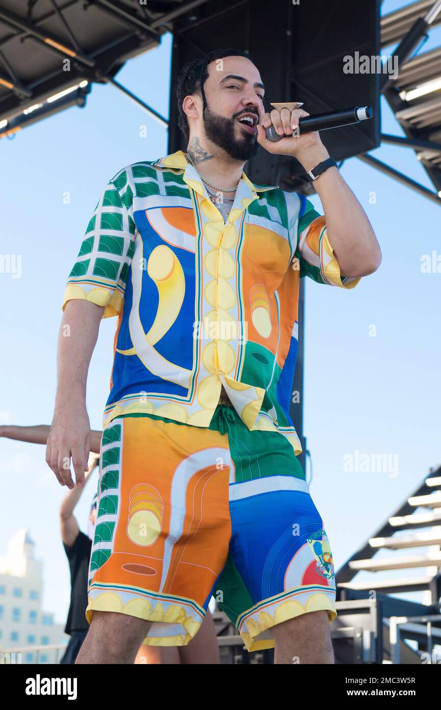 Rapper French Montana performs at the David Grutman Experience during ...