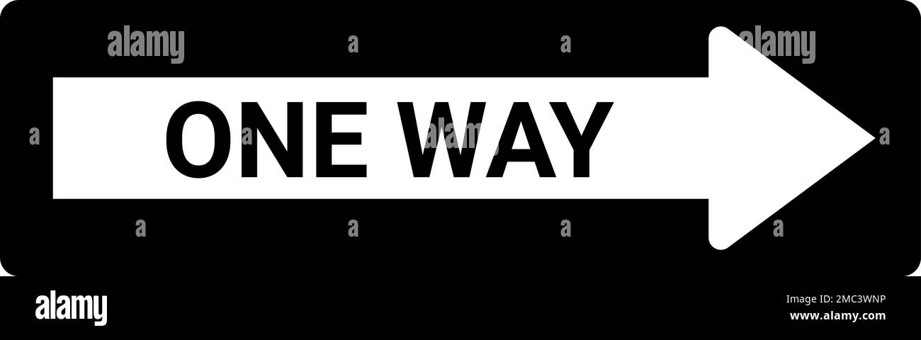 One way road sign. Traffic direction vector arrow board one way sign ...
