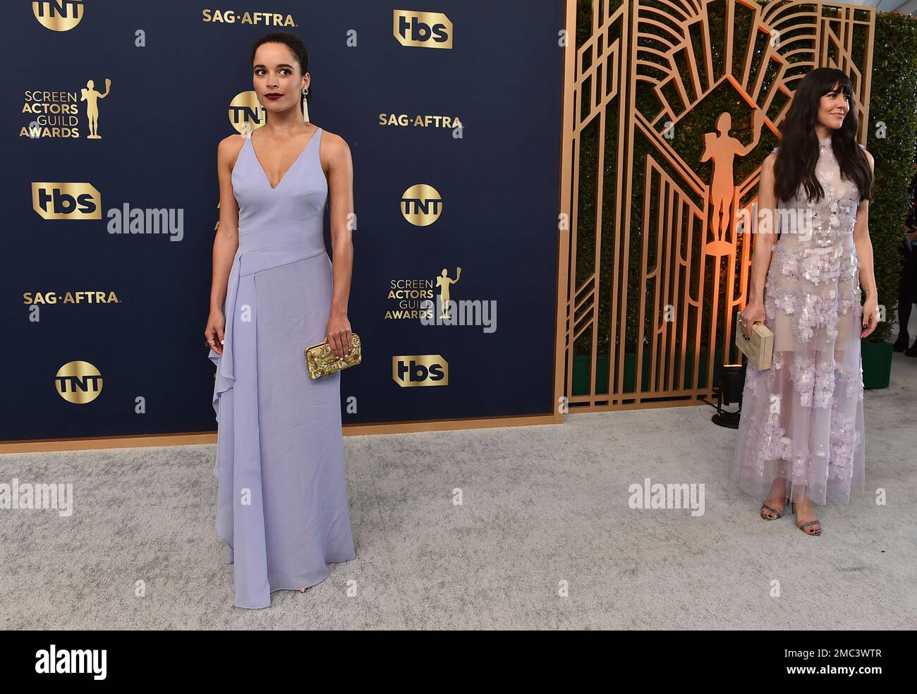Juliana Canfield, left, and Zoe Winters arrive at the 28th annual ...
