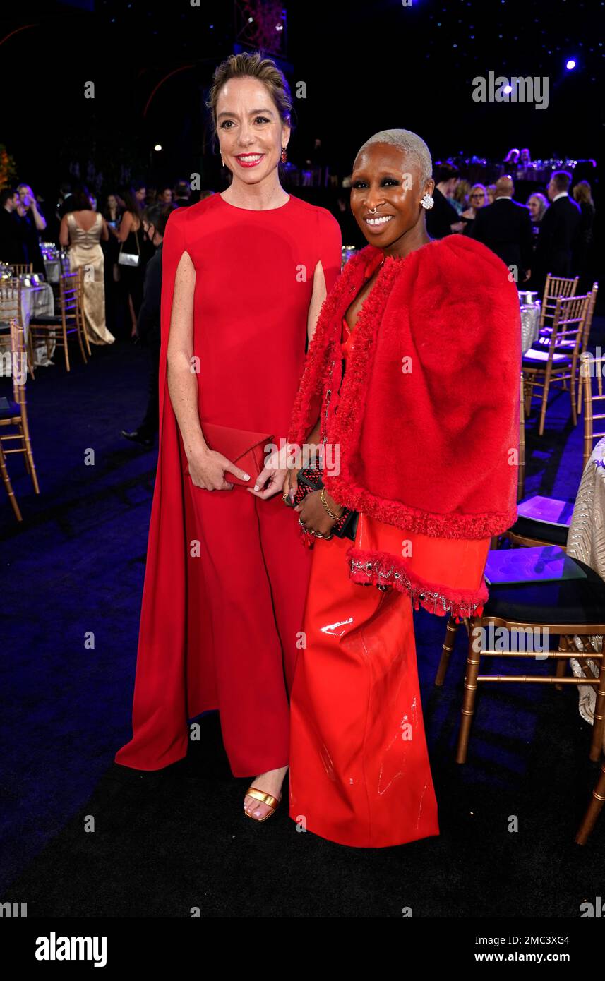 Sian Heder, left, and Cynthia Erivo attend the 28th annual Screen ...