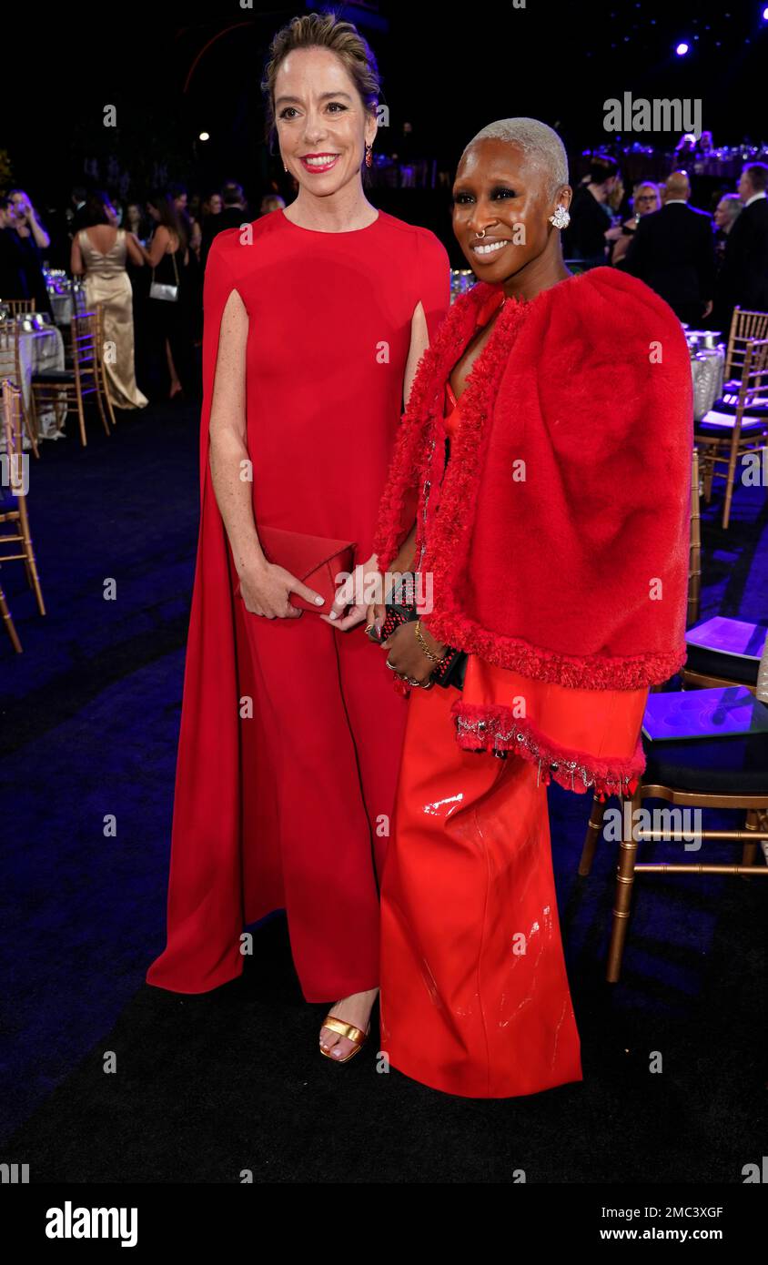 Sian Heder, left, and Cynthia Erivo attend the 28th annual Screen ...