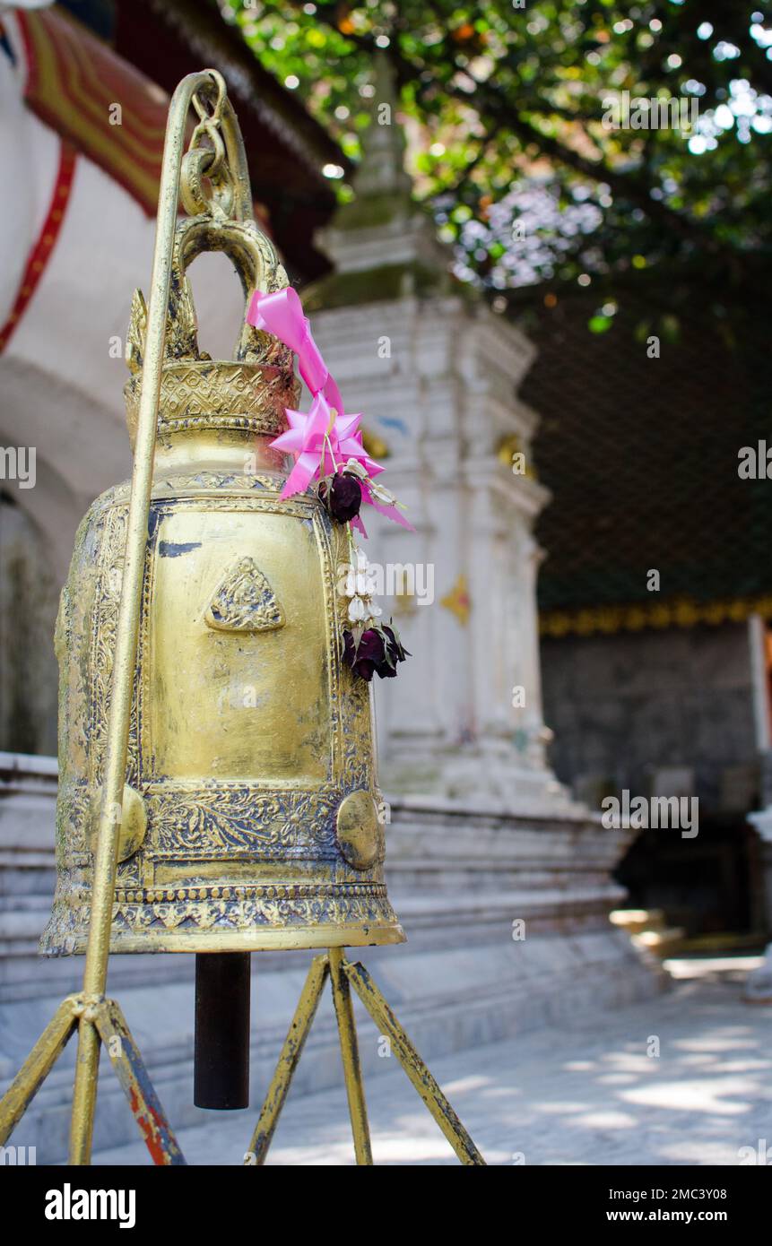 Hanging brass bell hi-res stock photography and images - Alamy