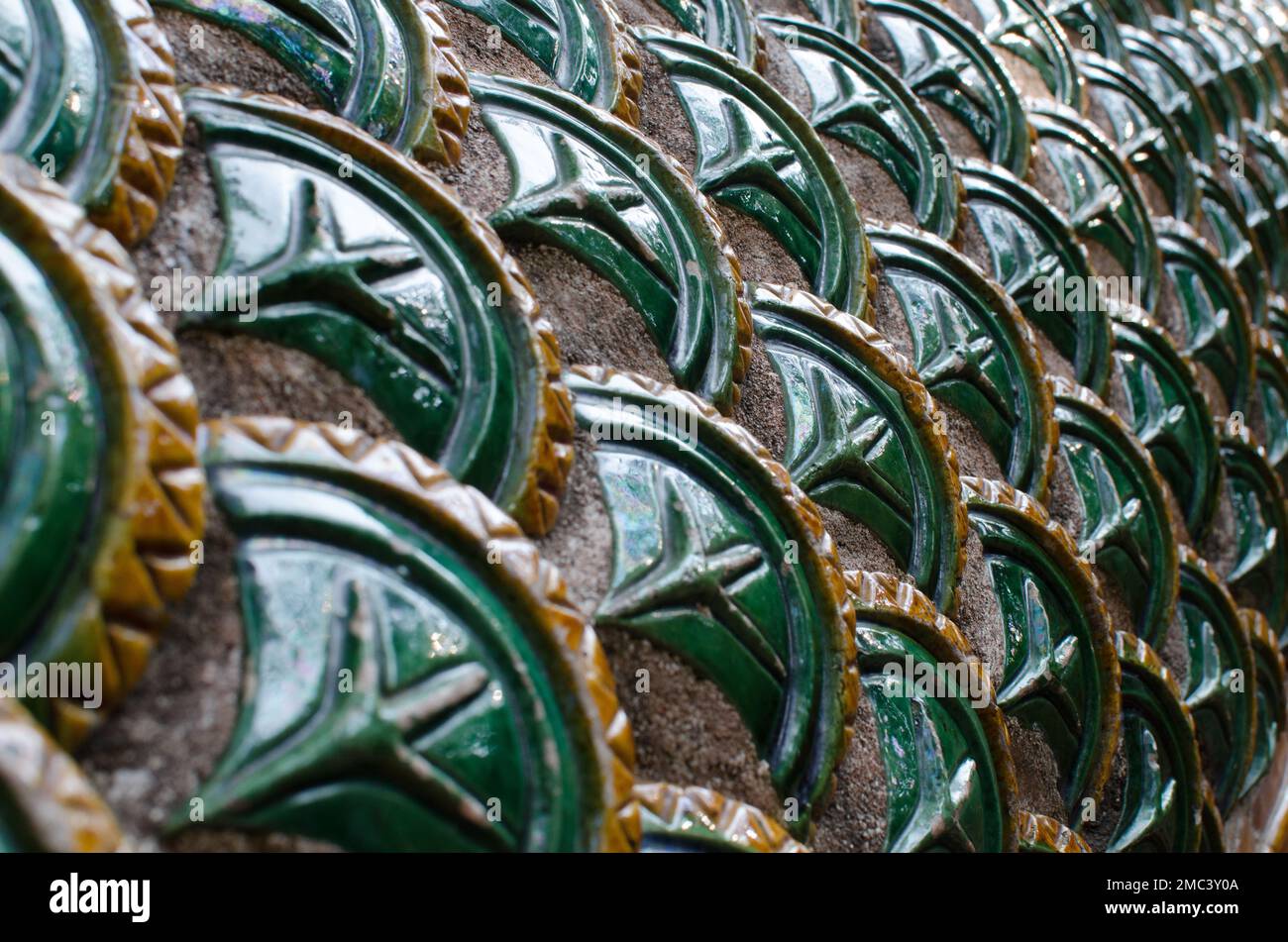 The details of the scales of the deity Naga in Southeast Asian ...