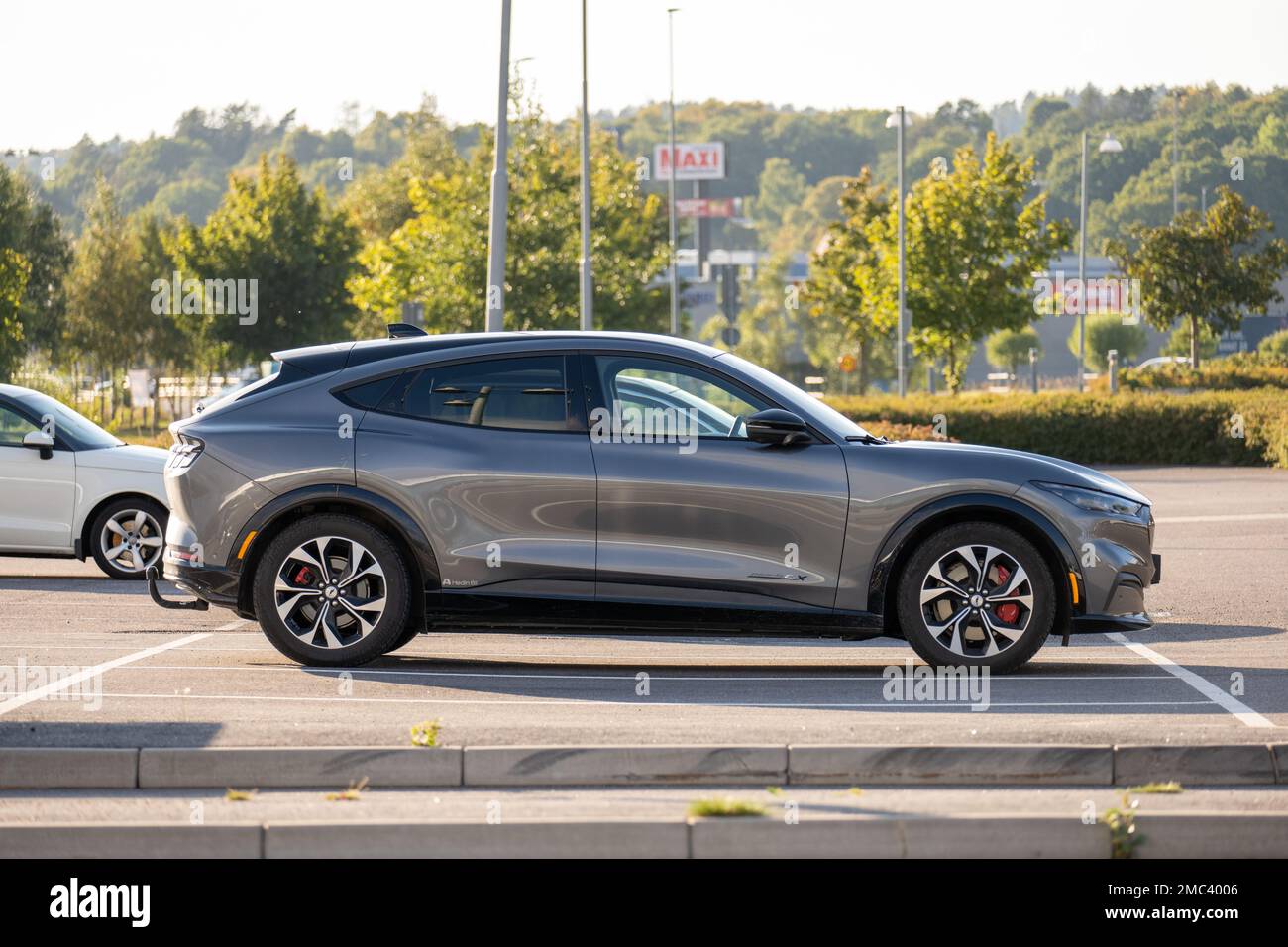 Kungsbacka, Sweden - september 11 2022: Ford Mustang Mach-e electric ...
