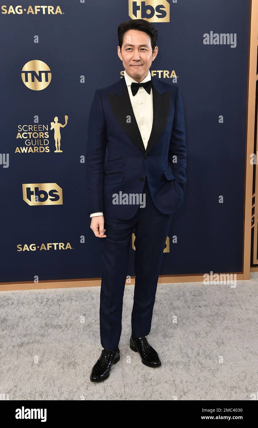Lee Jung-jae arrives at the 28th annual Screen Actors Guild Awards at ...