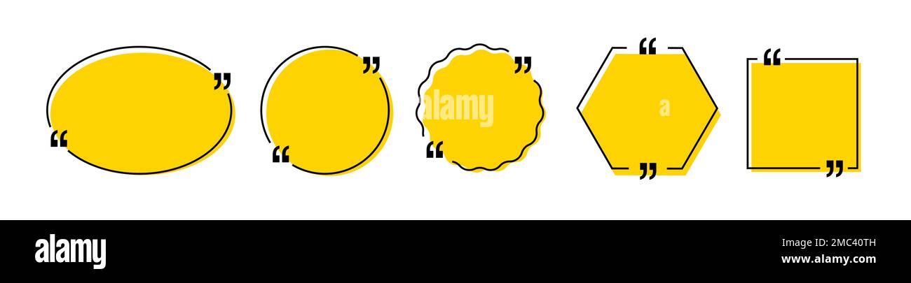 Quote vector bubbles text dialog message comment memo box. Quote bubble ...