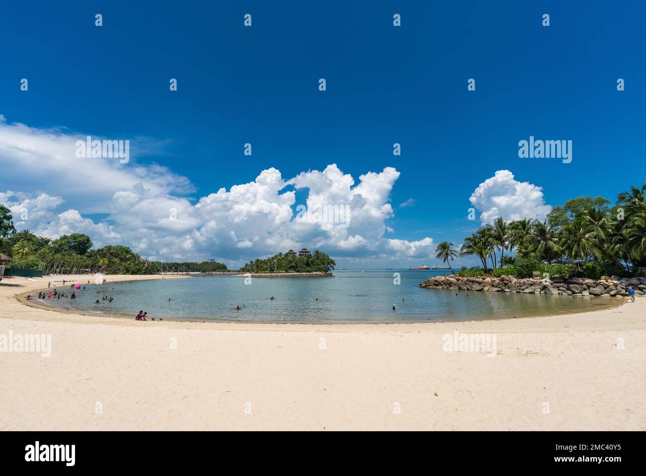 Singapore sentosa barak bay beach Stock Photo - Alamy